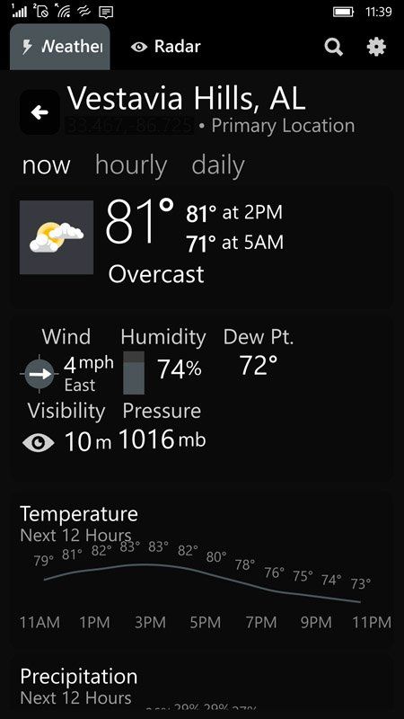 Echo Weather/Radar for Windows 10 keeps close tabs on Mother Nature ...
