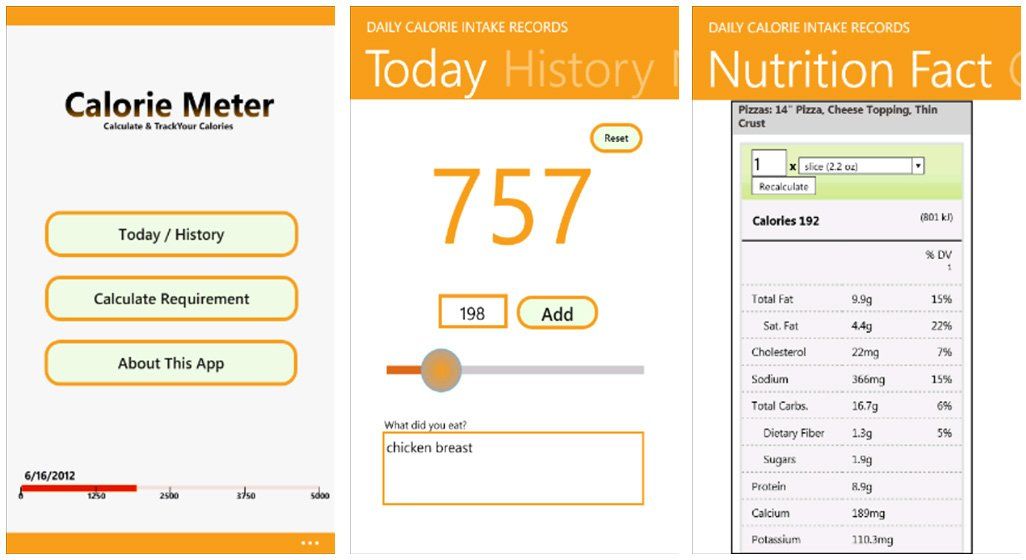Windows Phone Fitness Roundup: Counting the calories and eating healthy ...