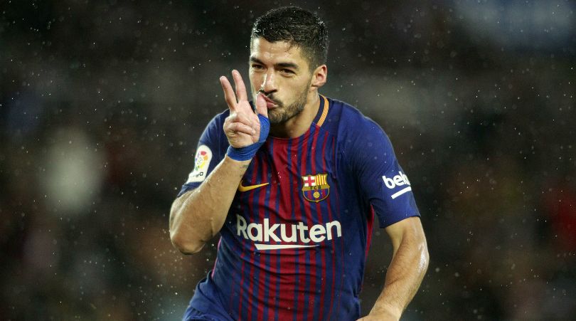 Watch: Barcelona's Luis Suarez curls home absolute beauty in La Liga ...