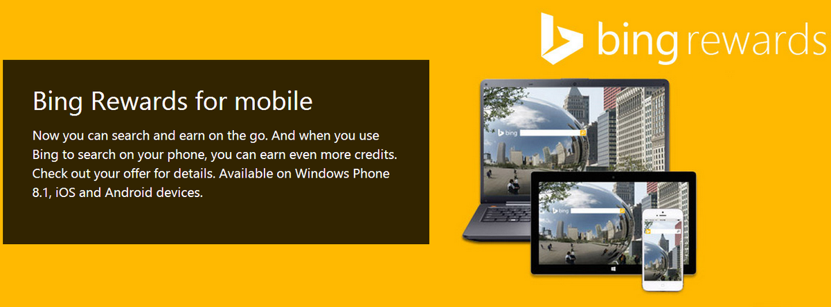 Bing Rewards for Mobile gets official on Windows Phone 8.1 | Windows ...