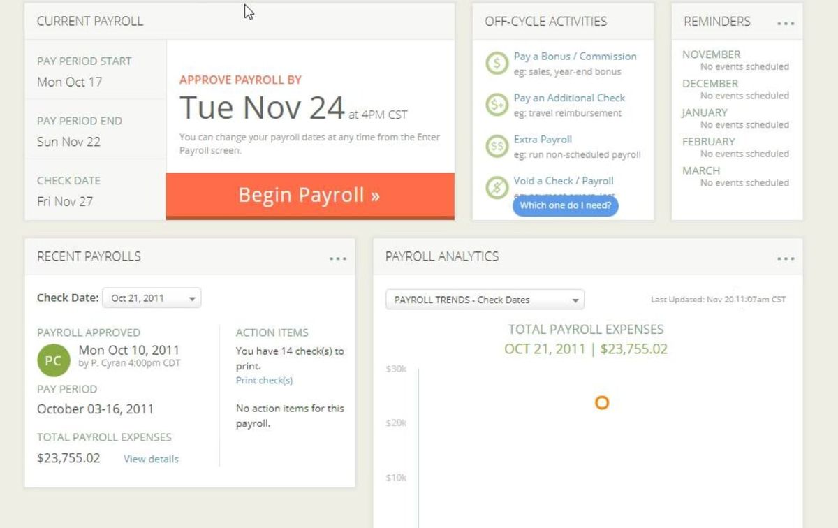 SurePayroll payroll management software | TechRadar