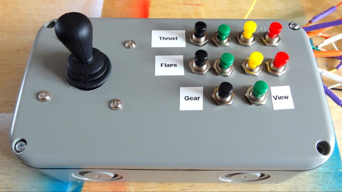 How to Build a Retro Flight Sim Controller With Raspberry Pi | Tom's ...