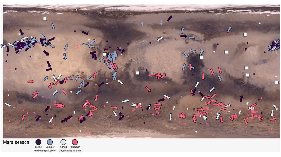 1,000 Mars dust devils! European orbiters track Red Planet's tiny ...