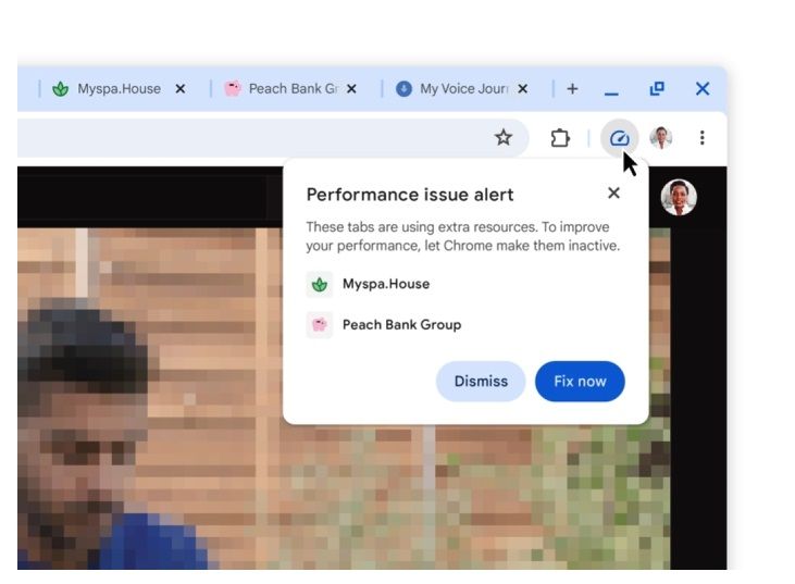 Google Chrome's update adds an 'issue alert' about memory-hogging tabs ...
