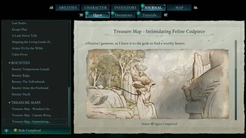 How to find the Avowed Intimidating Feline Codpiece treasure | GamesRadar+