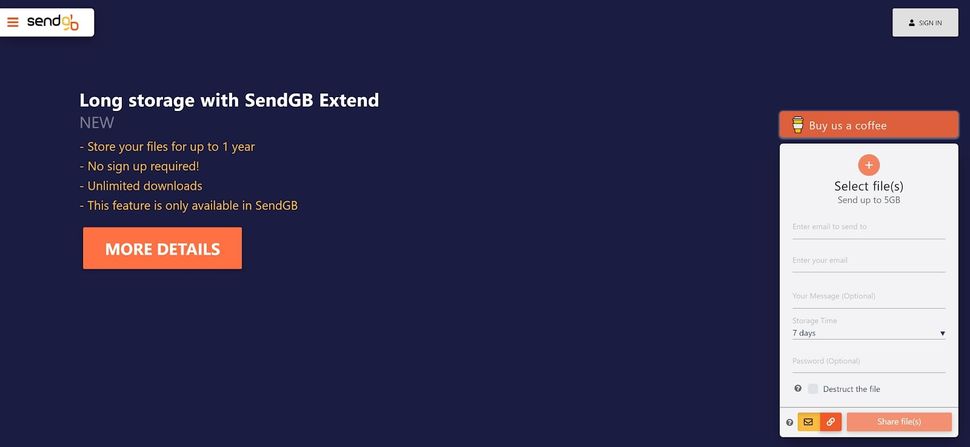 SendGB review | TechRadar