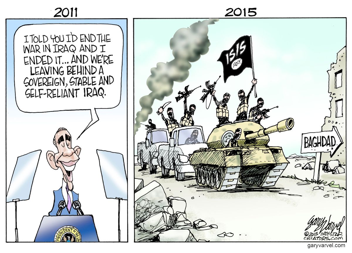 Obama cartoon World ISIS Iraq | The Week