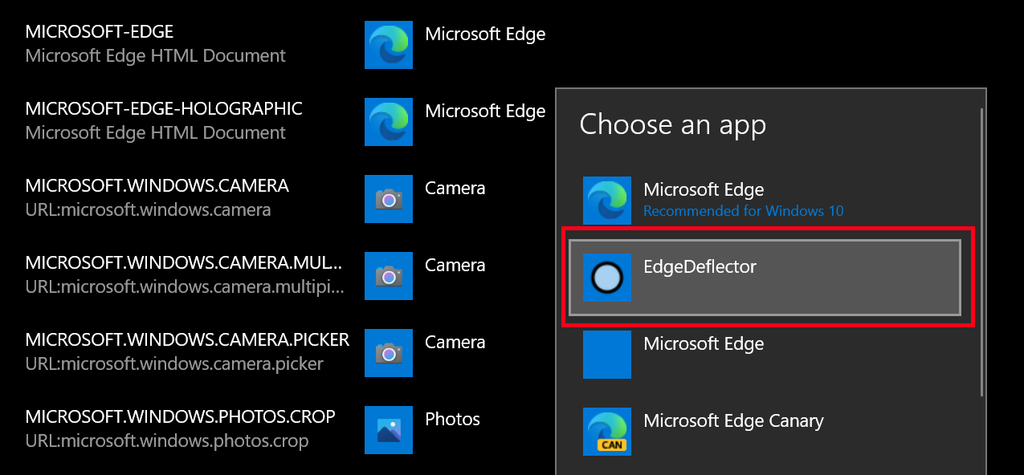How to force Windows 10 to use your default browser with EdgeDeflector ...