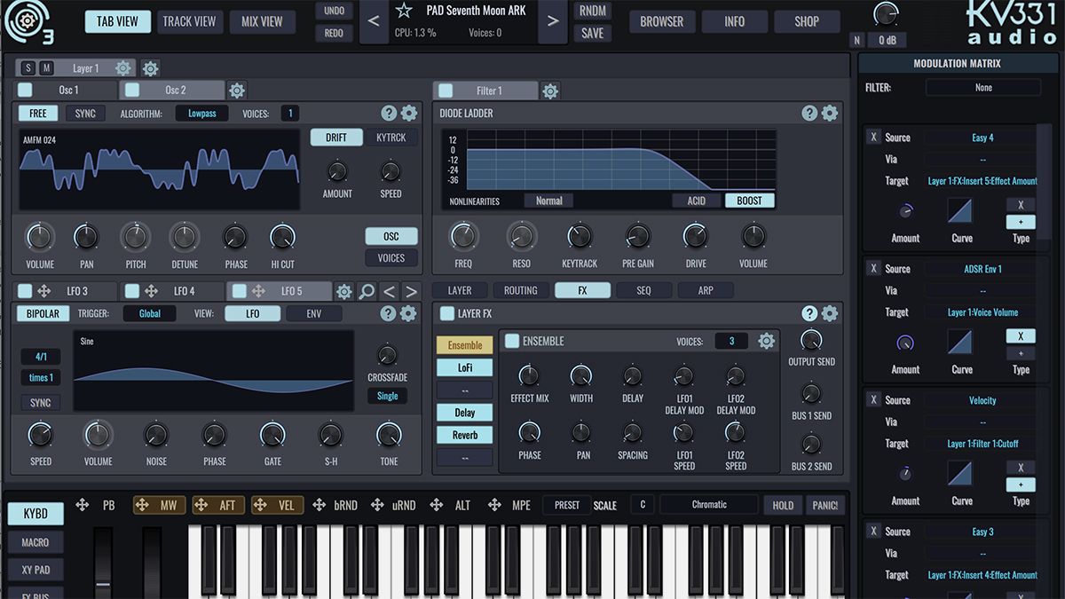 “A layered world of modular synthesis, sequencing and more, with ...
