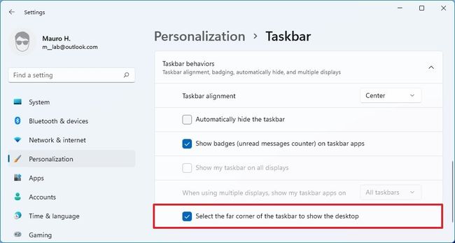 How to disable Taskbar Show desktop button on Windows 11 | Windows Central