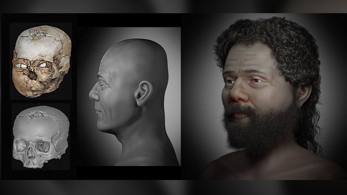 Look at the face of the 'Jericho Skull,' buried 9,000 years ago with ...