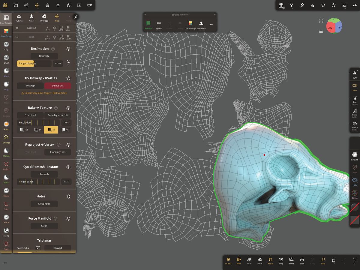 How to bake maps in Nomad Sculpt | Creative Bloq