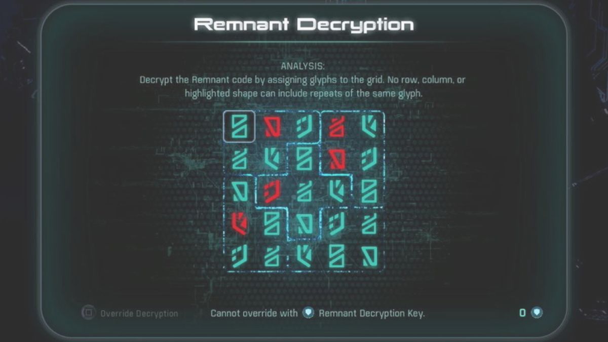 Mass Effect Andromeda Remnant Decryption glyph puzzle solutions guide ...