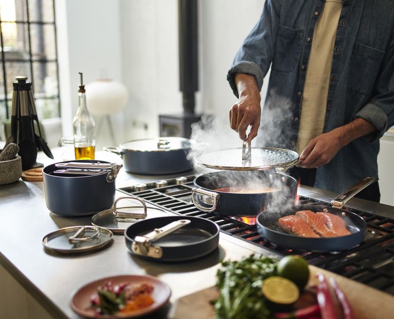 This Genius Cookware Solves a Big Kitchen Storage Problem | Livingetc