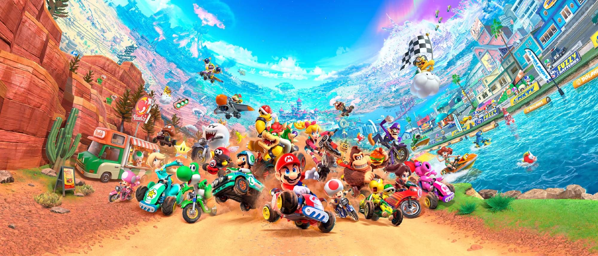 Mario Kart World review: A colorful Rainbow Road but with some speed ...
