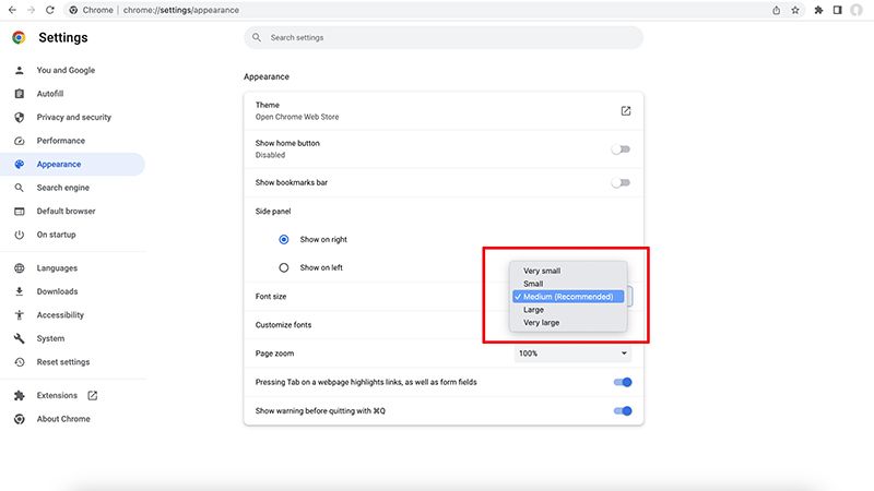 How to change the default text size in Chrome | Android Central