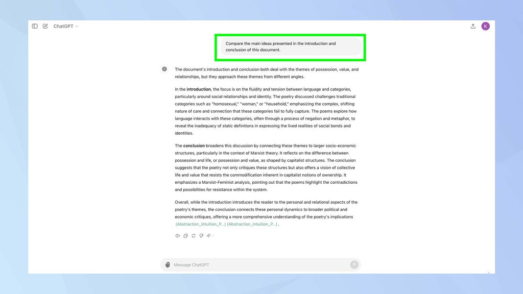 How to use ChatGPT to analyze PDFs for free | Tom's Guide