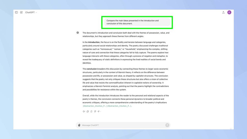 How to use ChatGPT to analyze PDFs for free | Tom's Guide