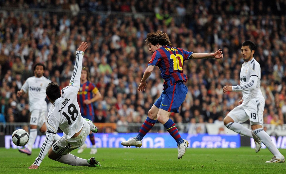 Lionel Messi goals for Barcelona vs Real Madrid | FourFourTwo