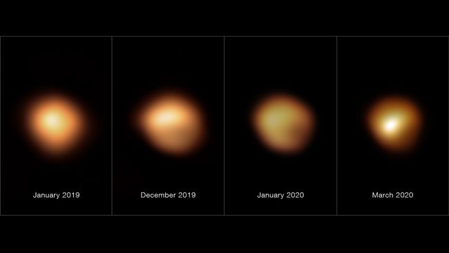 Supergiant star Betelgeuse is brightening up. Is it about to go ...