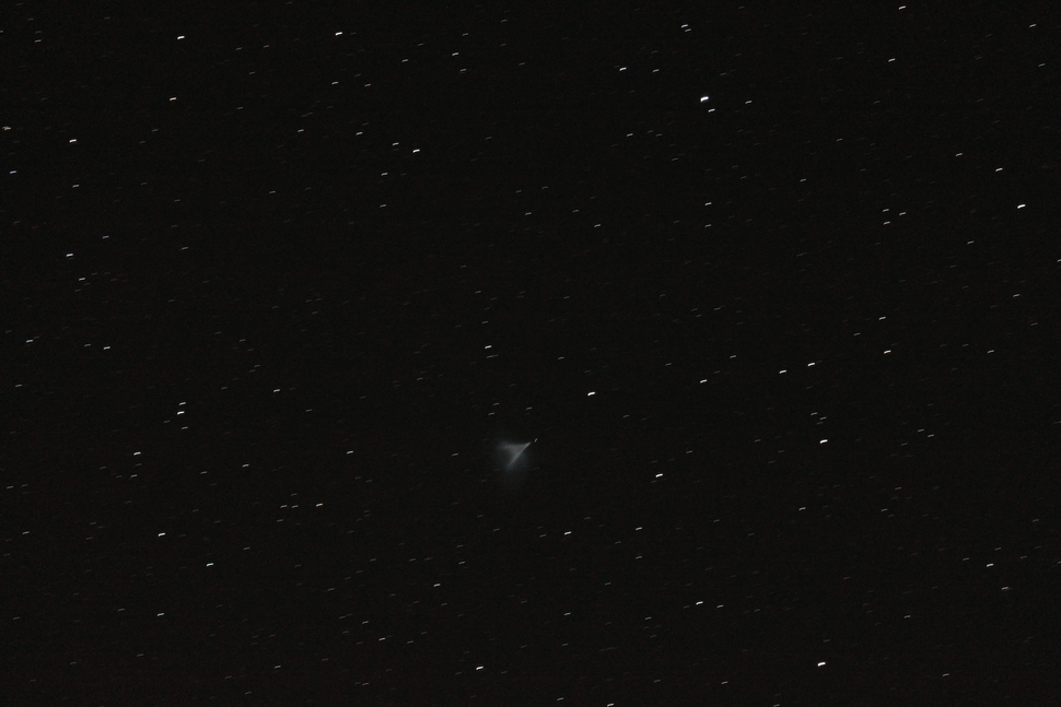 Glowing Cloud of Rocket Fuel Captured in Night Sky Photo | Space