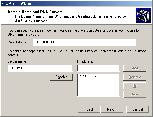 DHCP Server Installation, Continued - Your Own Server Part 2: Windows Server 2003 Installation ...