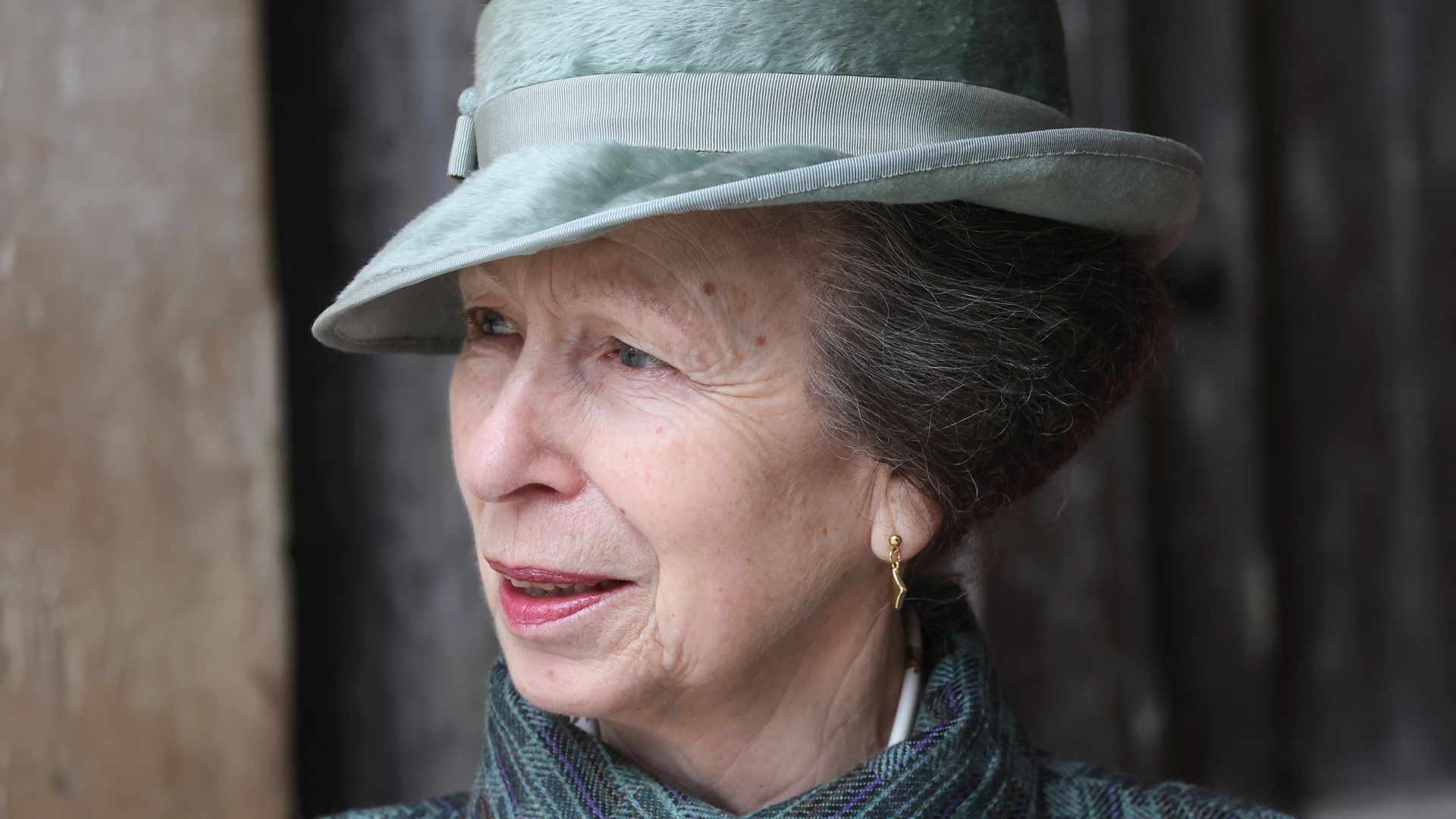 Princess Anne’s structured mint green fedora and teal coat | Woman & Home
