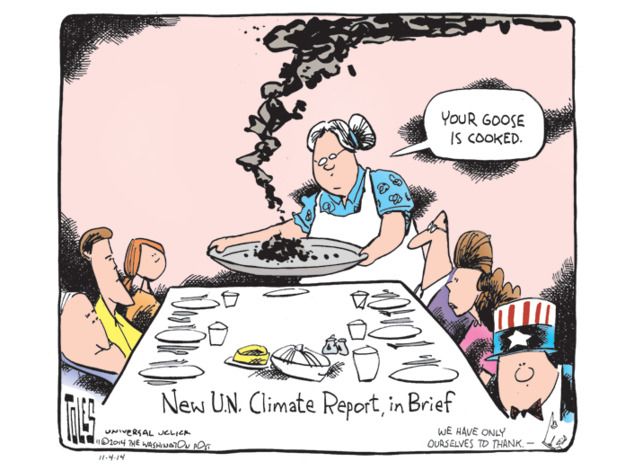 Political cartoon UN climate report environment | The Week