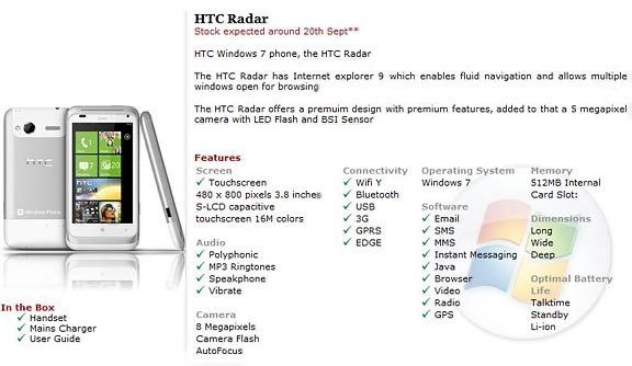 HTC Radar appears on the radar | Windows Central