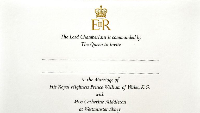 Comparing Royal Family Wedding Invitations Through the Years | Marie Claire