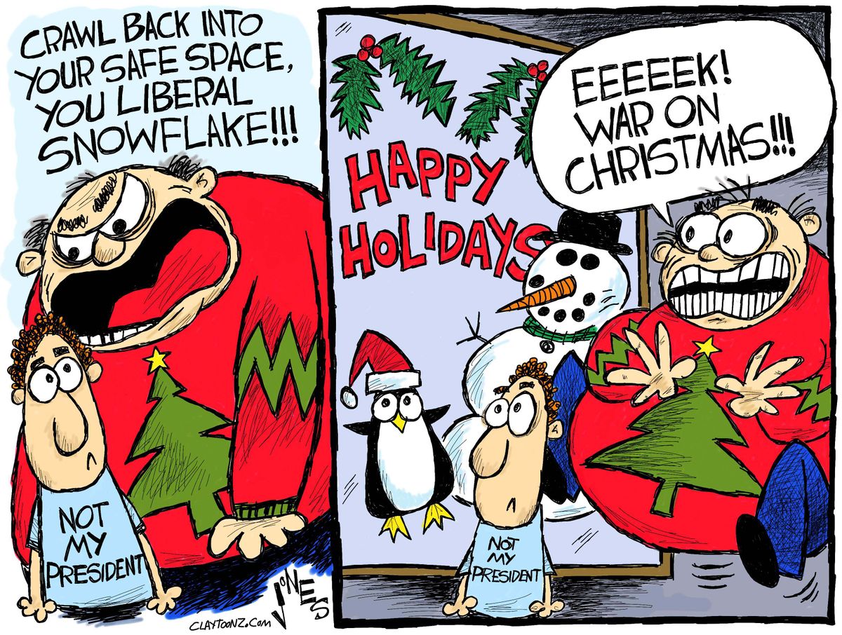 Political cartoon Trump war on Christmas | The Week