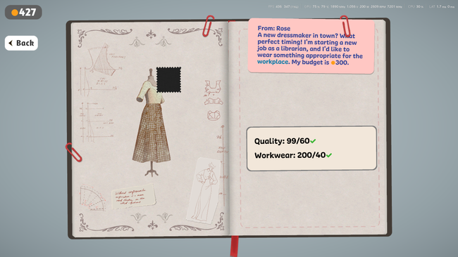 Dressmaker is my new favourite cosy game, even if my clients give me ...