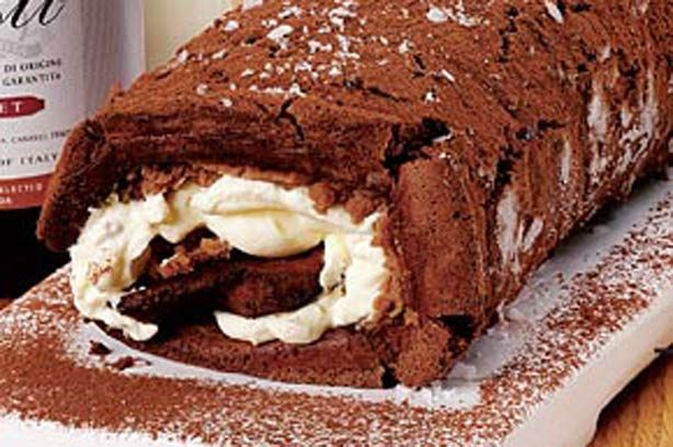 Chestnut Yule log | Dessert Recipes | GoodtoKnow