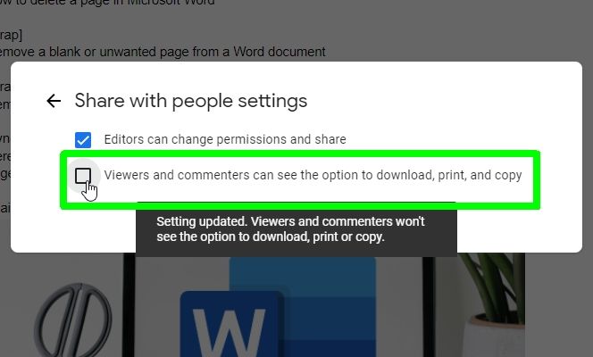 How to lock down Google Drive files | Tom's Guide
