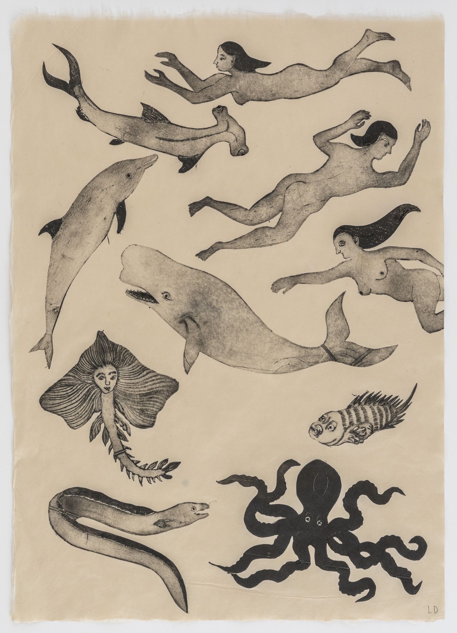 Artist Lauren Drescher’s mythical mermaid prints at Planthouse New York ...