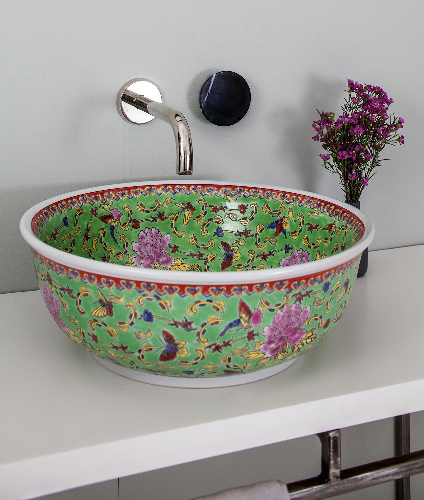 Beautiful basins for bathrooms and cloakrooms