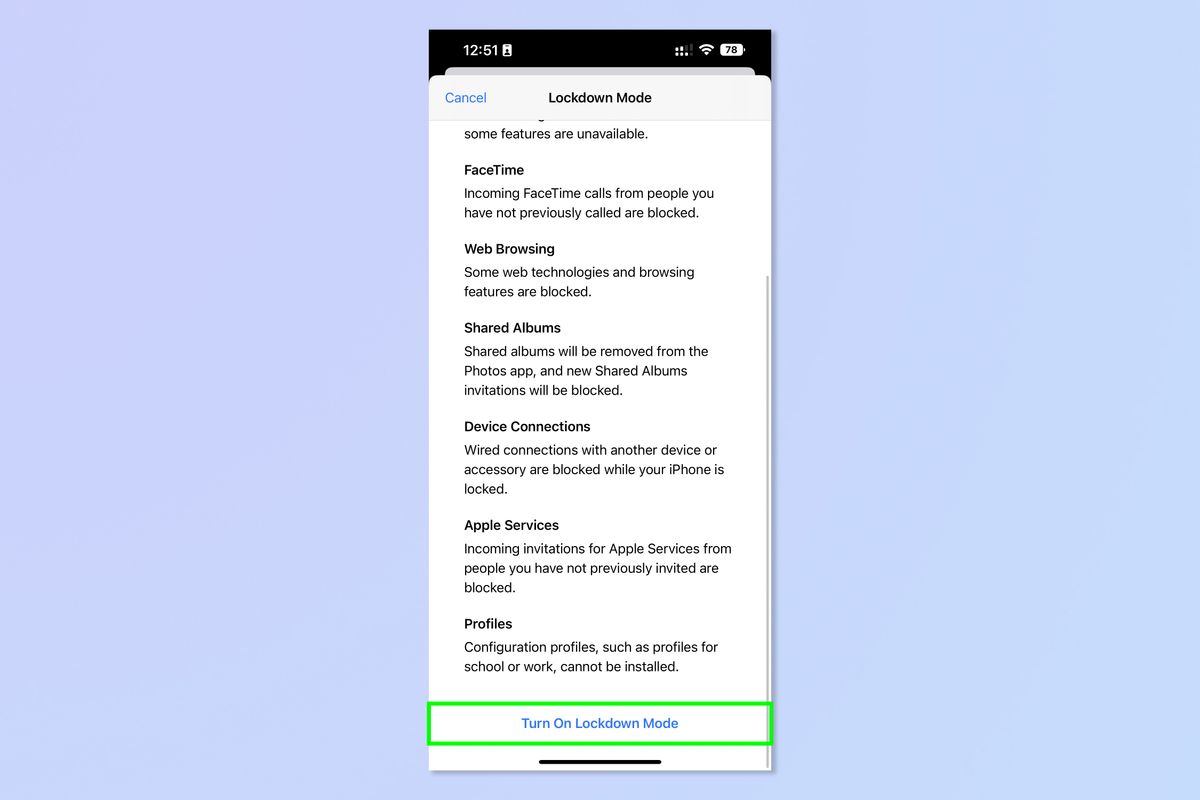 How to enable iOS Lockdown Mode | Tom's Guide