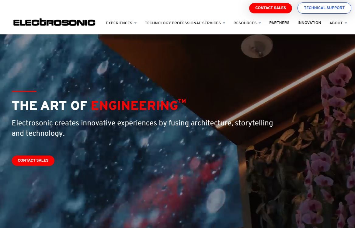 Electrosonic Launches New Company Website | AVNetwork