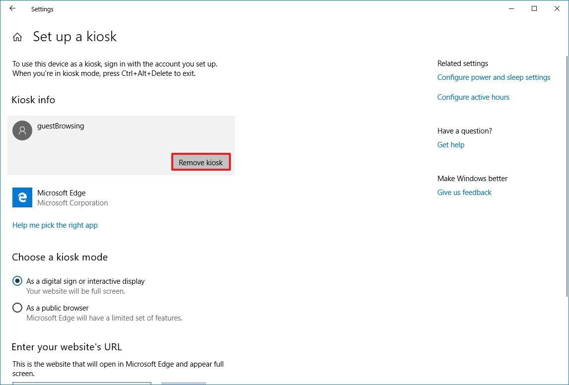 How to set up kiosk mode on Windows 10 October 2018 Update | Windows ...