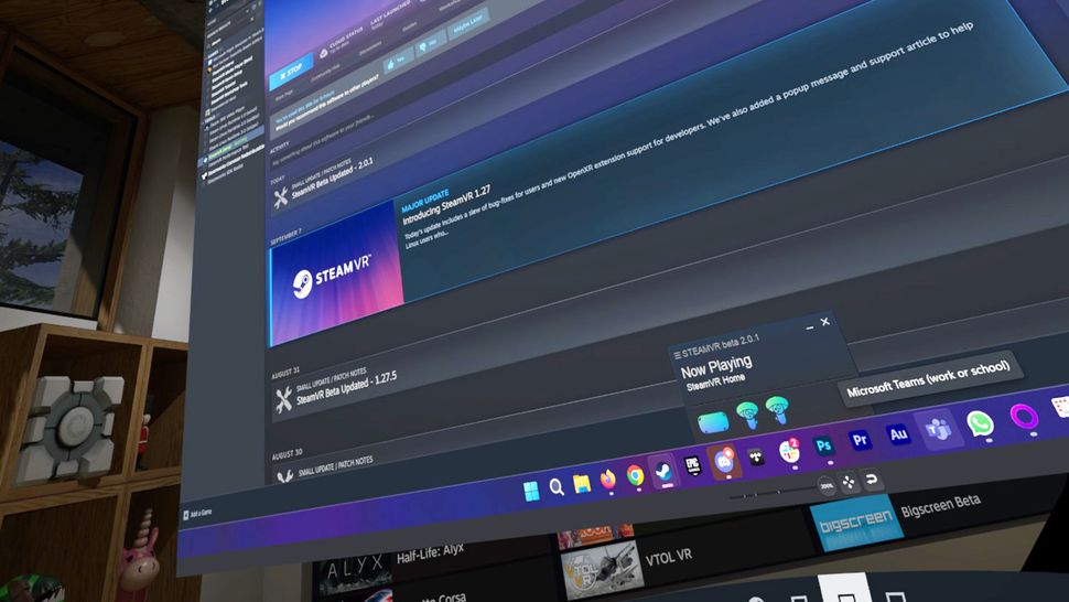 The best bit about SteamVR 2.0 is no longer having to take your headset ...