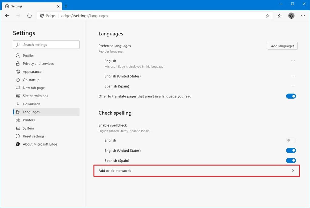 How to add and change languages on the new Microsoft Edge | Windows Central