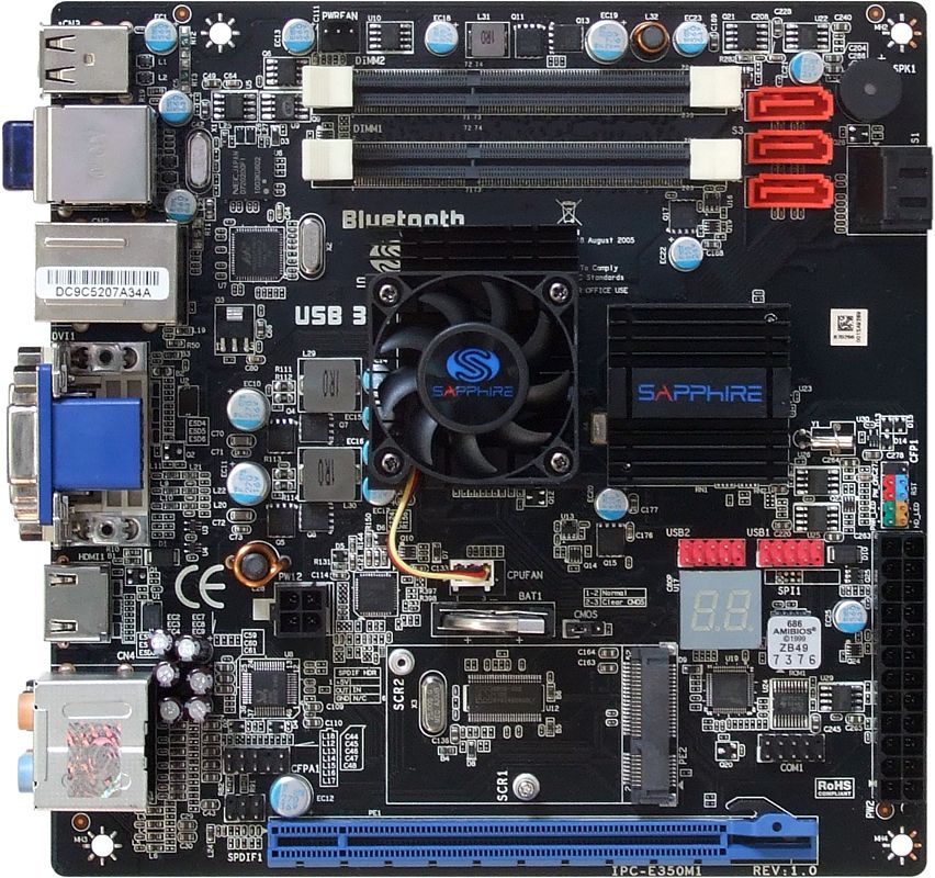 Sapphire Pure Fusion Mini E350 - The Brazos Round-Up: Eight AMD E-350 ...