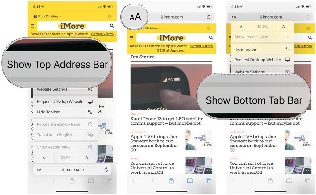 How to change the Safari address bar on iPhone | iMore