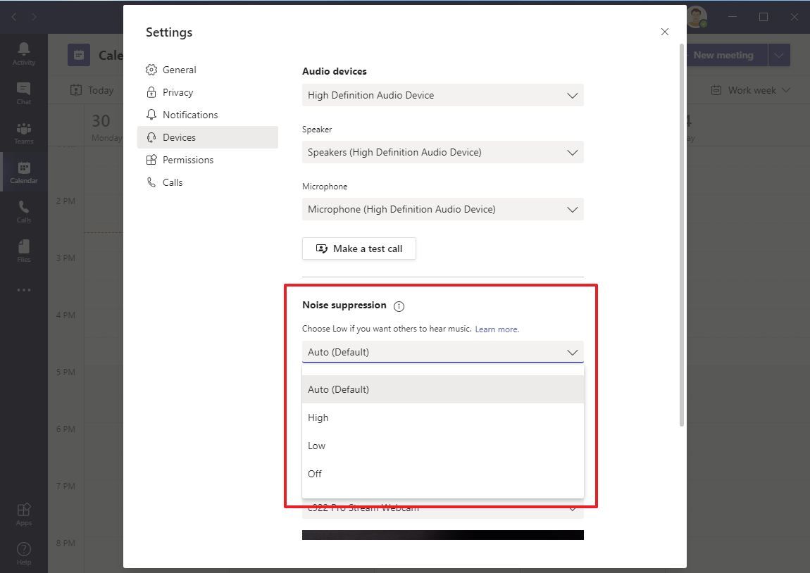 How to enable noise suppression for meetings on Microsoft Teams ...