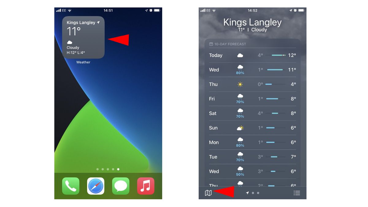 Your iPhone has a secret rain map — how to access it | Laptop Mag