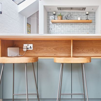 Where do you put sockets on a kitchen island? | Ideal Home