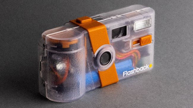 This compact camera looks like a disposable film cam, but the retro ...