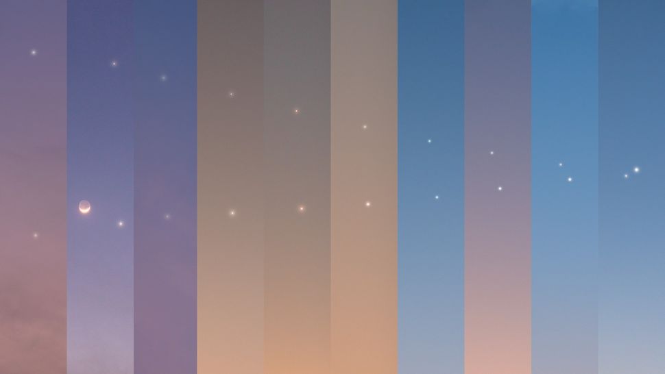 Watch 'kissing' planets Venus and Jupiter go their separate ways in ...
