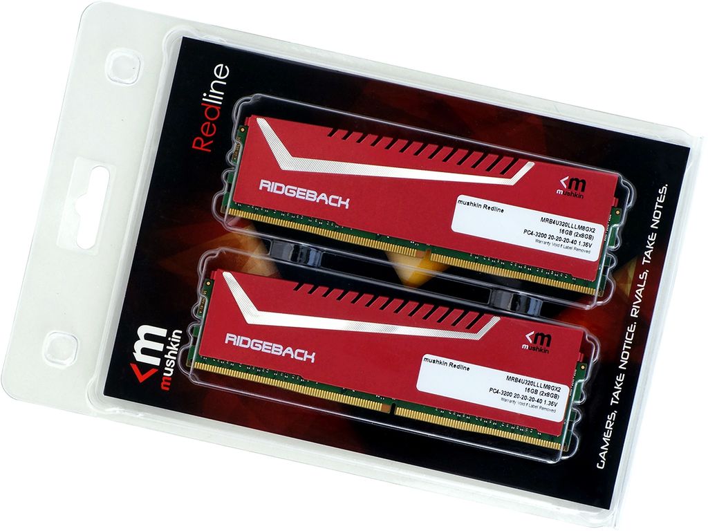 Mushkin Redline Ridgeback 16GB DDR4-3200 C20 Dual-Channel Kit Review ...