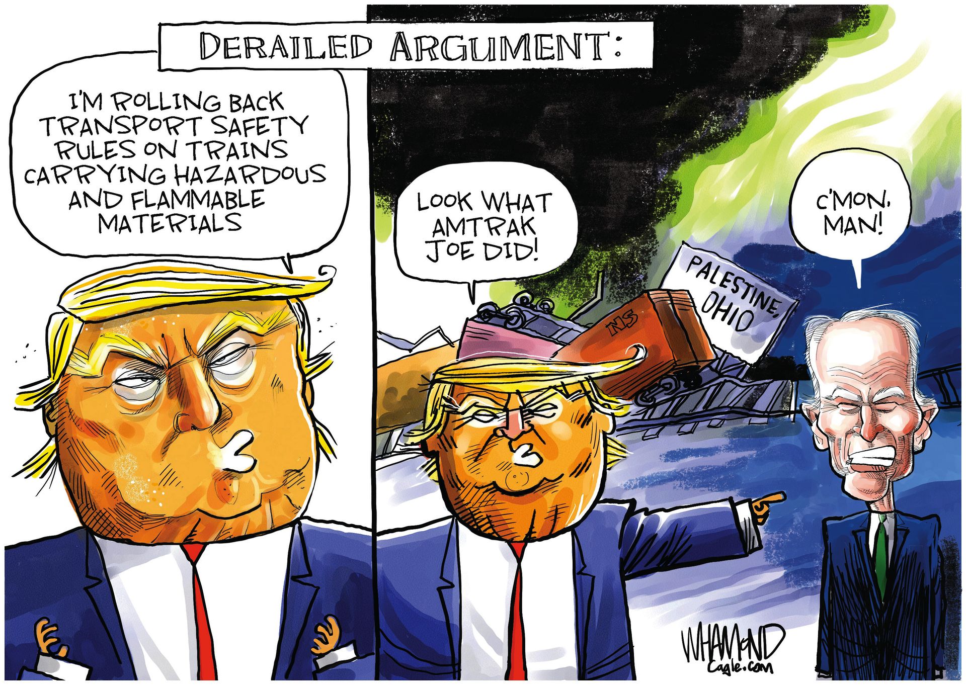7 outraged cartoons about the Ohio train derailment | The Week